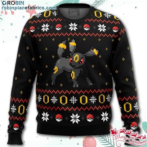Pokemon Ring Of Umbreon Ugly Christmas Sweater Aop Sweater