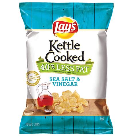 Lays Kettle Cooked Sea Salt And Vinegar 40 Rf Pack Of 10 Ship Me Snacks