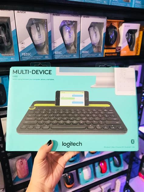 Logitech K480 Bluetooth Multi Device Keyboard Black Computers And Tech Parts And Accessories