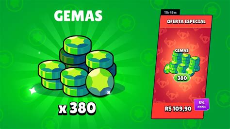 Ganhei 380 Gemas No Brawl Stars Youtube