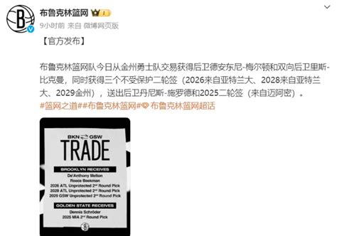 一夜之间！篮网施罗德崔永熙离队，勇士大交易达成，热火赔大了