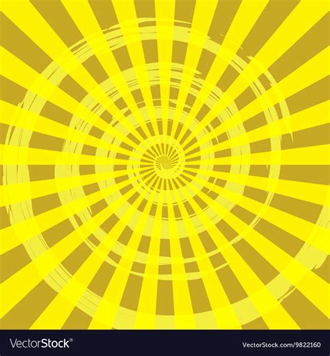 Abstract Burst Ray Background Yellow Royalty Free Vector