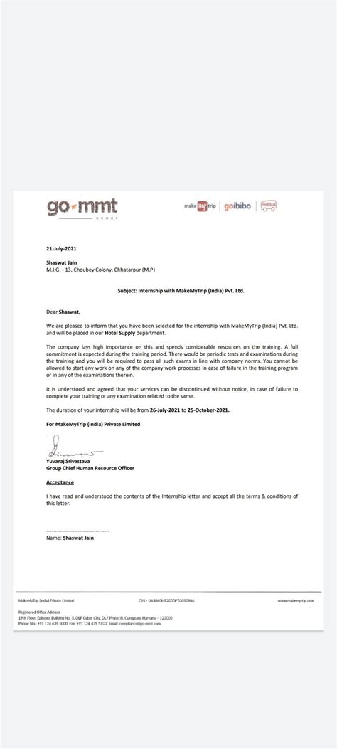 Shaswat Jain On Linkedin Experience Opportunity Intern Internship