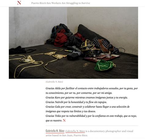 Puerto Ricos Sex Workers The Nation X Magnum Foundation By Gabriella N