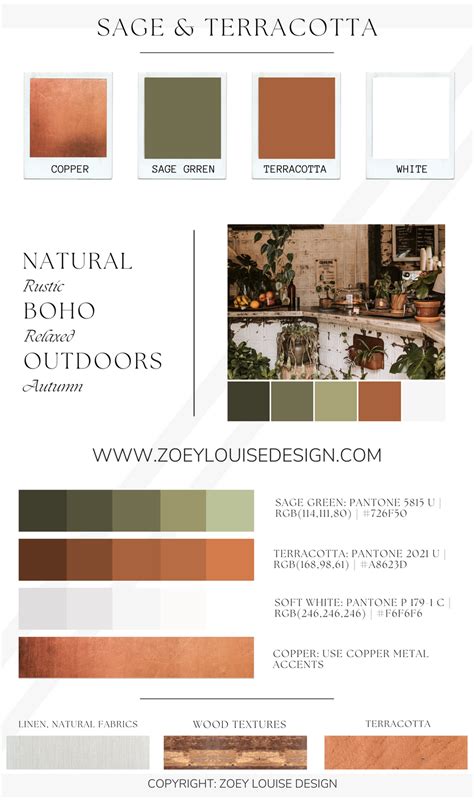 Sage Green And Terracotta Autumn Wedding Color Scheme