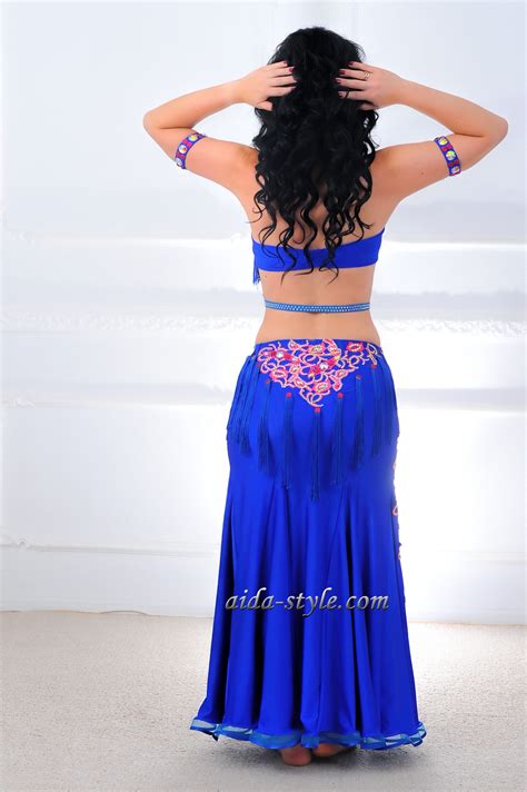 Blue Costume Belly Dancer Aida Style
