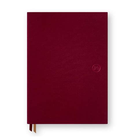 Clifton Notebook Mulberry Red Soft Cover Journal Green Colour