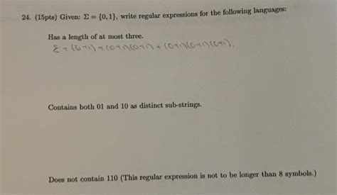 solved write regular expressions for the following