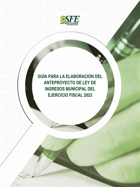 Proyecto Guia Elaboracion Anteproyecto Ley De Ingresos Municipal 2023