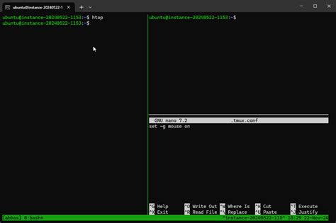 tmux config and shortcuts for mouse mode abbas elmas