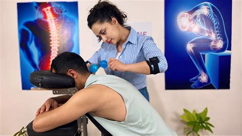 Asmr Massage Sedef Relaxing Chair Massage Neck Arm Youtube