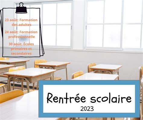Rentrée Scolaire 2023 Centre De Services Scolaire Des Phares