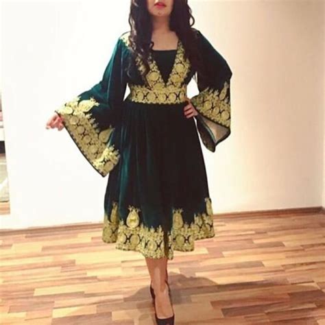 Afghan Traditional Dress With Full Hand Made Embroidery Etsy