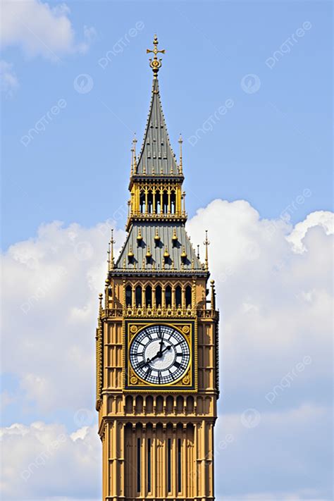런던의 빅벤으로 알려진 유명한 랜드마크 시계탑의 시계 배경 및 무료 다운로드를위한 그림 Pngtree