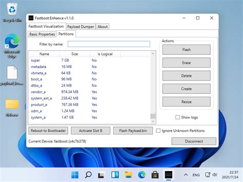 TOOL Windows Fastboot Enhance Payload Dumper Image Flasher XDA