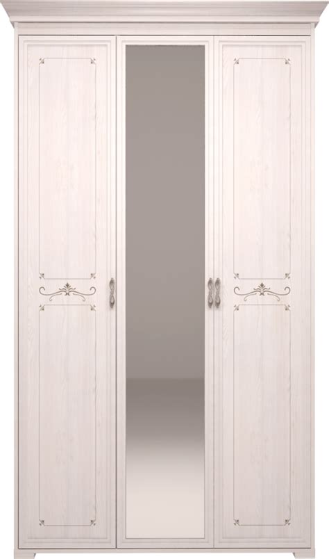 Шкаф для платья и белья 3 х дв с зеркалом 06 «Афродита без карниза от АльфаМебель купить по