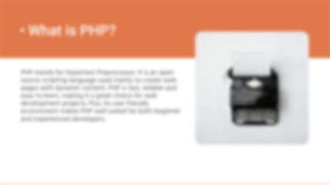 SOLUTION An Introduction To The Php Language History Uses And Advantages Studypool