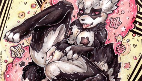 Rule 34 2021 After Sex Anthro Black Body Black Fur Blue Formalin