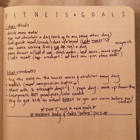 Track Your Fitness Goals With A Bullet Journal