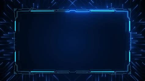 Digital Futuristic Blue Hologram Hud Circle Interfaces Data Network