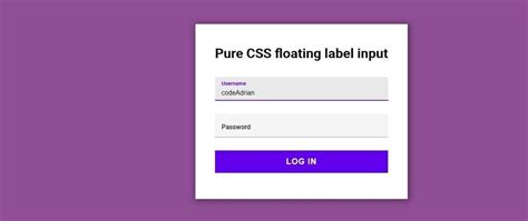 Lets Create A Floating Label Input With Html And Css Only Dev Community