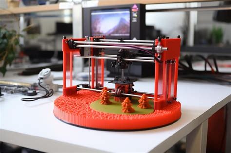 A D Printer Creating Objects Layer By Layer Premium Ai Generated Image