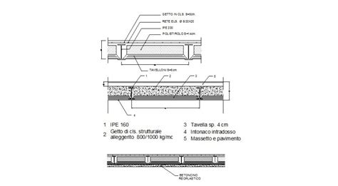 Brick Facade Slab Constructive Structure Cad Drawing Details Dwg File