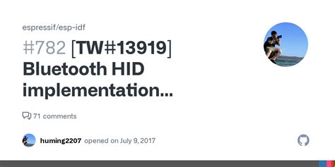 Tw13919 Bluetooth Hid Implementation Progress Idfgh 6354 · Issue 782 · Espressifesp Idf