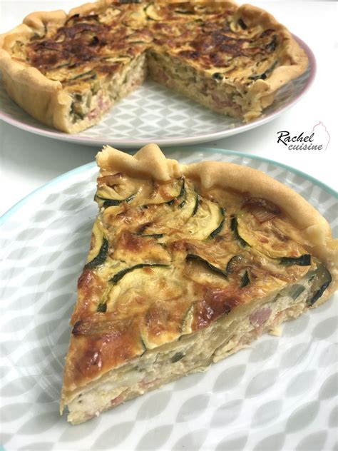 Quiche légère courgettes jambon et chèvre Rachel cuisine