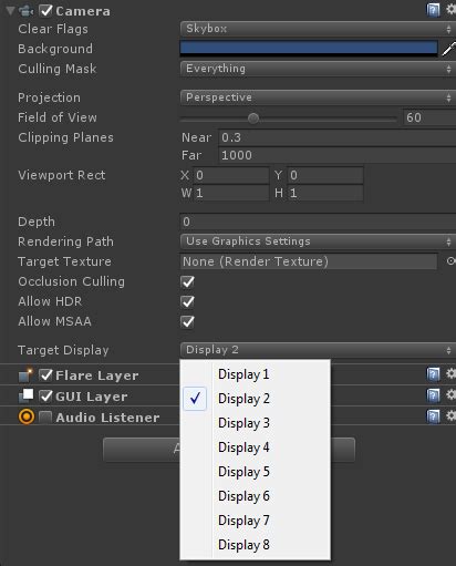Set Which Display On Which Monitor In Unity Game Development Stack