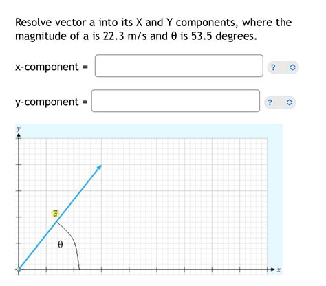 Solved Resolve Vector A Into Its X ﻿and Y ﻿components Where