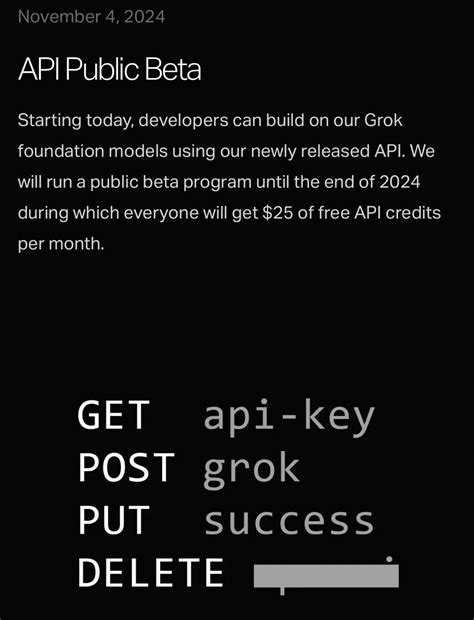 Xai Launches Grok Api Public Beta With 25 Monthly Free Credits 128000 Token Context And