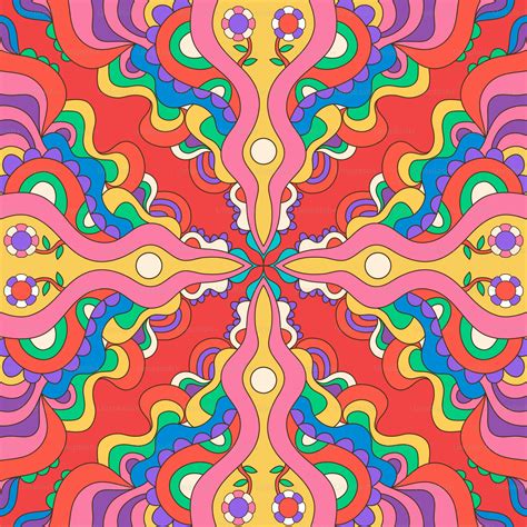 빨간색 배경의 다채로운 패턴 벡터 Unsplash의 그림 이미지