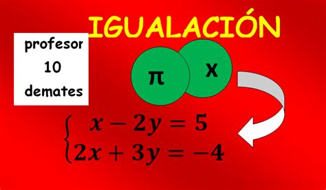 Sistemas De Ecuaciones Por El Metodo De Igualacion Ejercicios
