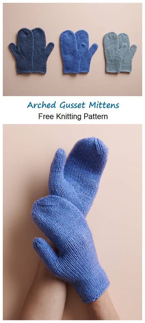 Arched Gusset Mittens Free Knitting Pattern Your Crafts