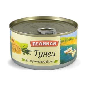 Консервы рыбные Пеликан Тунец натуральный филе | отзывы