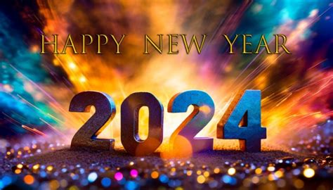 Nouvel An 2024 Carte De Voeux Photo Stock Libre Public Domain Pictures