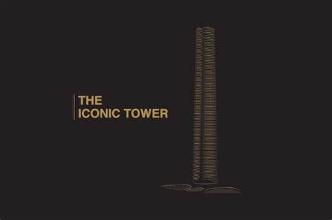 Iconique Tour Egypte Symbole Ou Icône Dessin Illustration Nouvelle