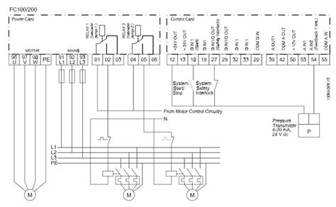 A Simplified Wiring Diagram For Danfoss Vfd With Bypass