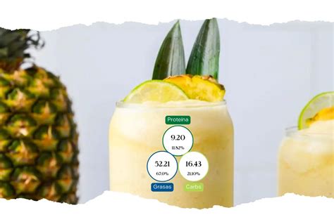 Smoothie De Piña Colada Con Protena Santena