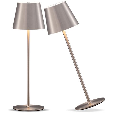 Pusu Cordless Rechargeable Table Lamp Set Of 2 5000mah Battery Powered