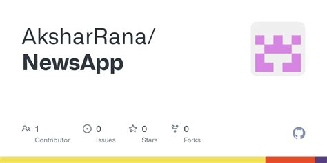 GitHub AksharRana NewsApp