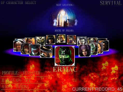 Mortal Kombat Character Select By Makhailrasputin On Deviantart