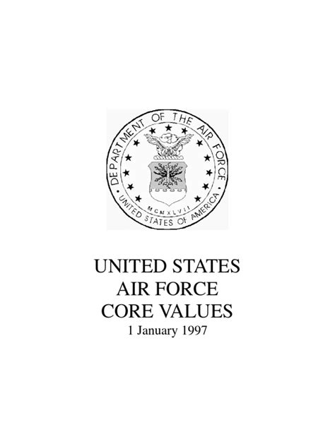 Air Force Core Values Pdf Integrity Leadership