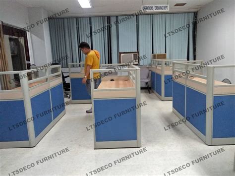 Modular Cubicle With Glass Office Partition On Carousell