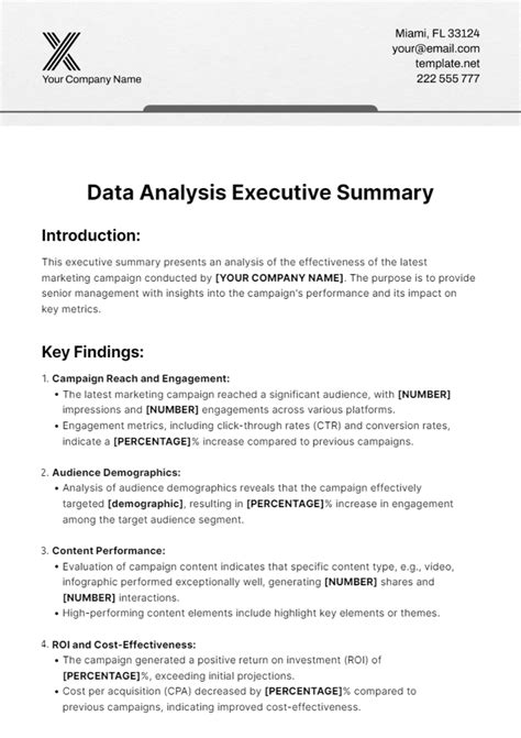 Free Deal Summary Template To Edit Online