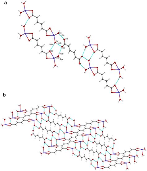 Molecular Structure Of 1 Showing Main Hydrogen Bonding Interactions A