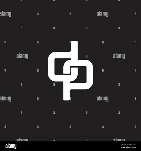 Letter Dp Linked Chain Overlap Design Symbol Vector Stock Vector Image And Art Alamy
