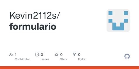 GitHub Kevin S Formulario
