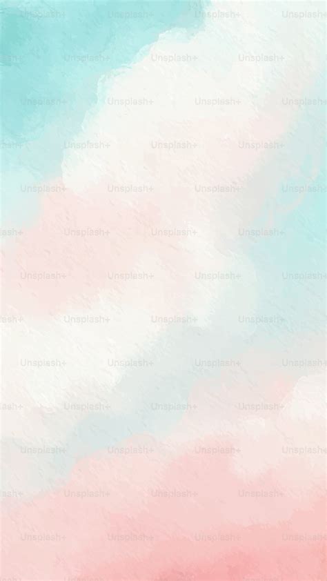 雲とピンクと青の空を描いた絵のベクター Unsplashの壁紙の画像